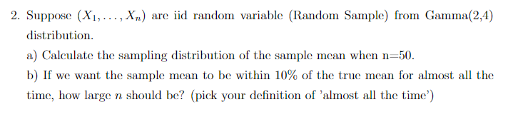 Solved Suppose (x1,dots,xn) ﻿are iid random variable (Random | Chegg.com