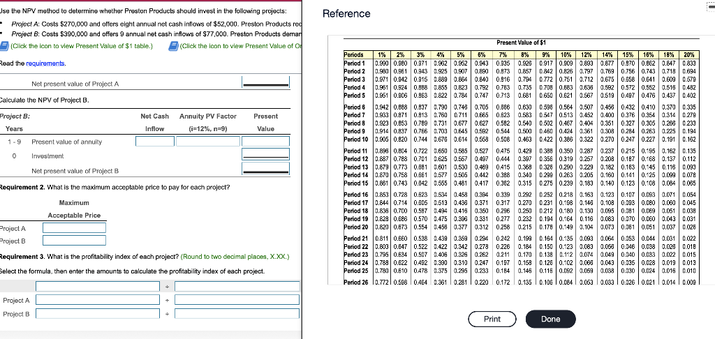 Solved Requirement 2. What is the maximum acceptable price | Chegg.com