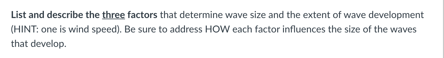 Solved List and describe the three factors that determine | Chegg.com