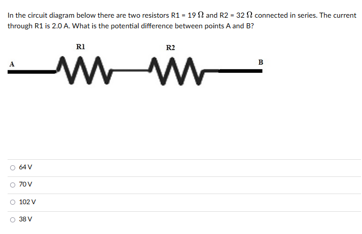 Solved In the circuit diagram below there are two resistors | Chegg.com