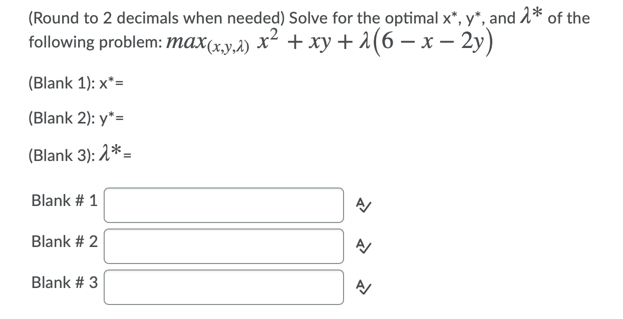 Solved (Round to 2 decimals when needed) Solve for the | Chegg.com