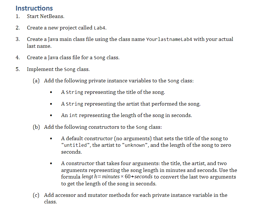 Solved Learning Outcomes Add Constructors To A Class Use