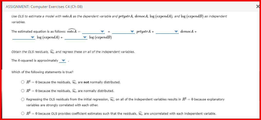1. Computer Exercise C4 For this exercise, you will | Chegg.com
