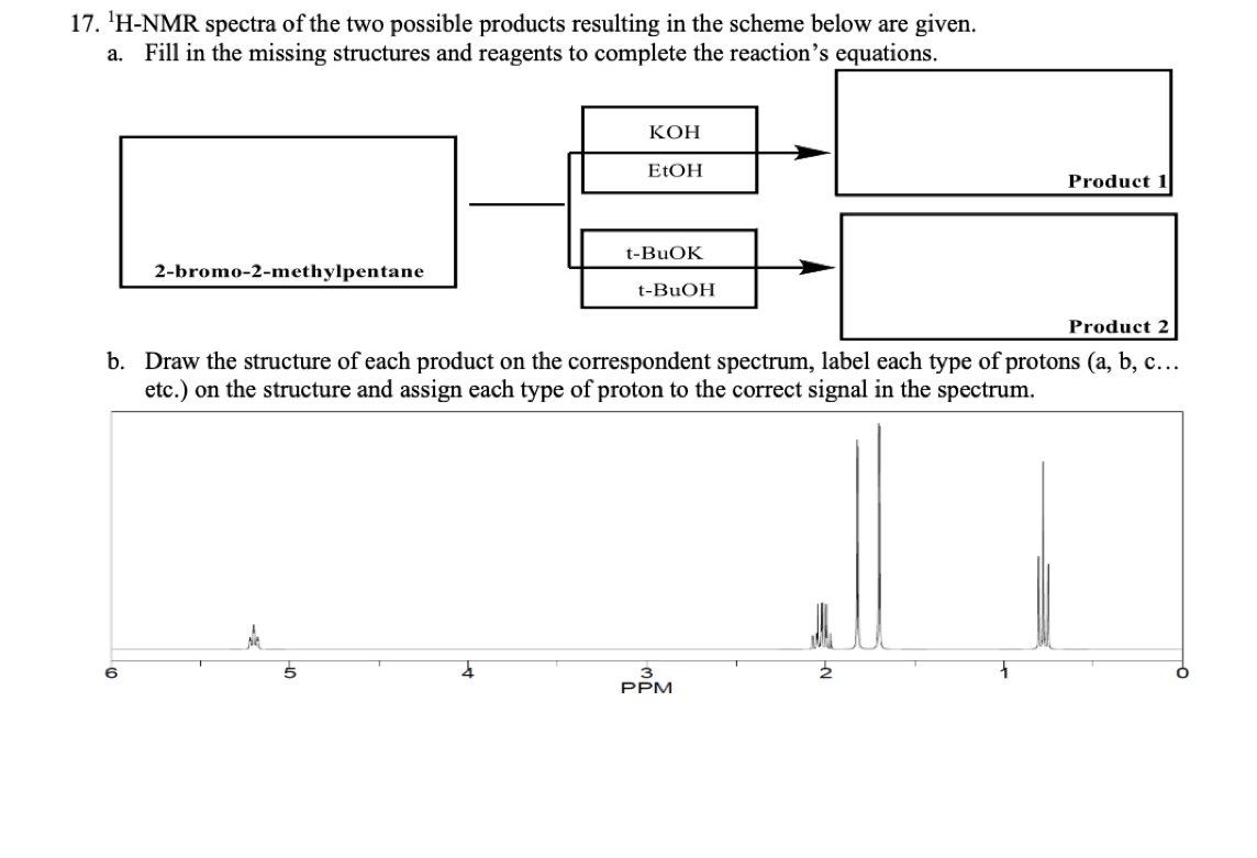 Solved 17. ?( { }1 ?mathrm{H}-mathrm{NMR} ??) ﻿spectra of | Chegg.com