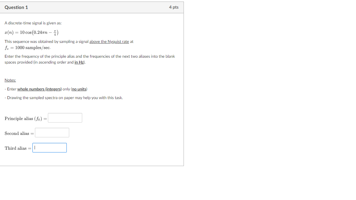 Solved Question 1A discrete-time signal is given | Chegg.com