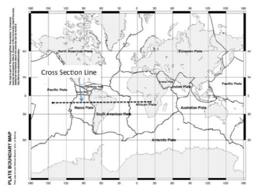 Solved II. Understanding Plate Boundaries On the topographic | Chegg.com