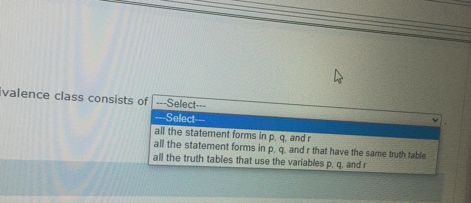 Solved Let A be the set of all statement forms in the three | Chegg.com
