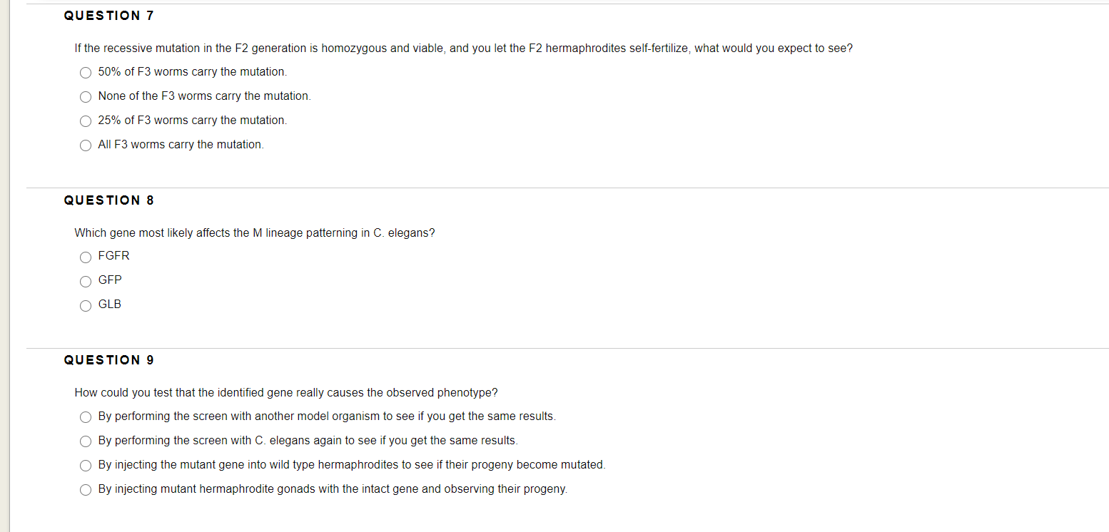 Solved In C. elegans, a male has an XO genotype. True False | Chegg.com