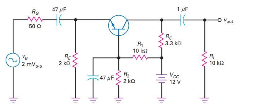 Solved With an input of 2mV from the generator, what is the | Chegg.com