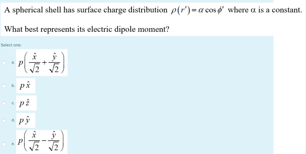 Solved A spherical shell has surface charge distribution | Chegg.com