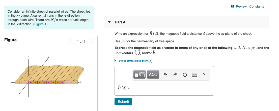 Solved Review | Constants Consider an infinite sheet of | Chegg.com