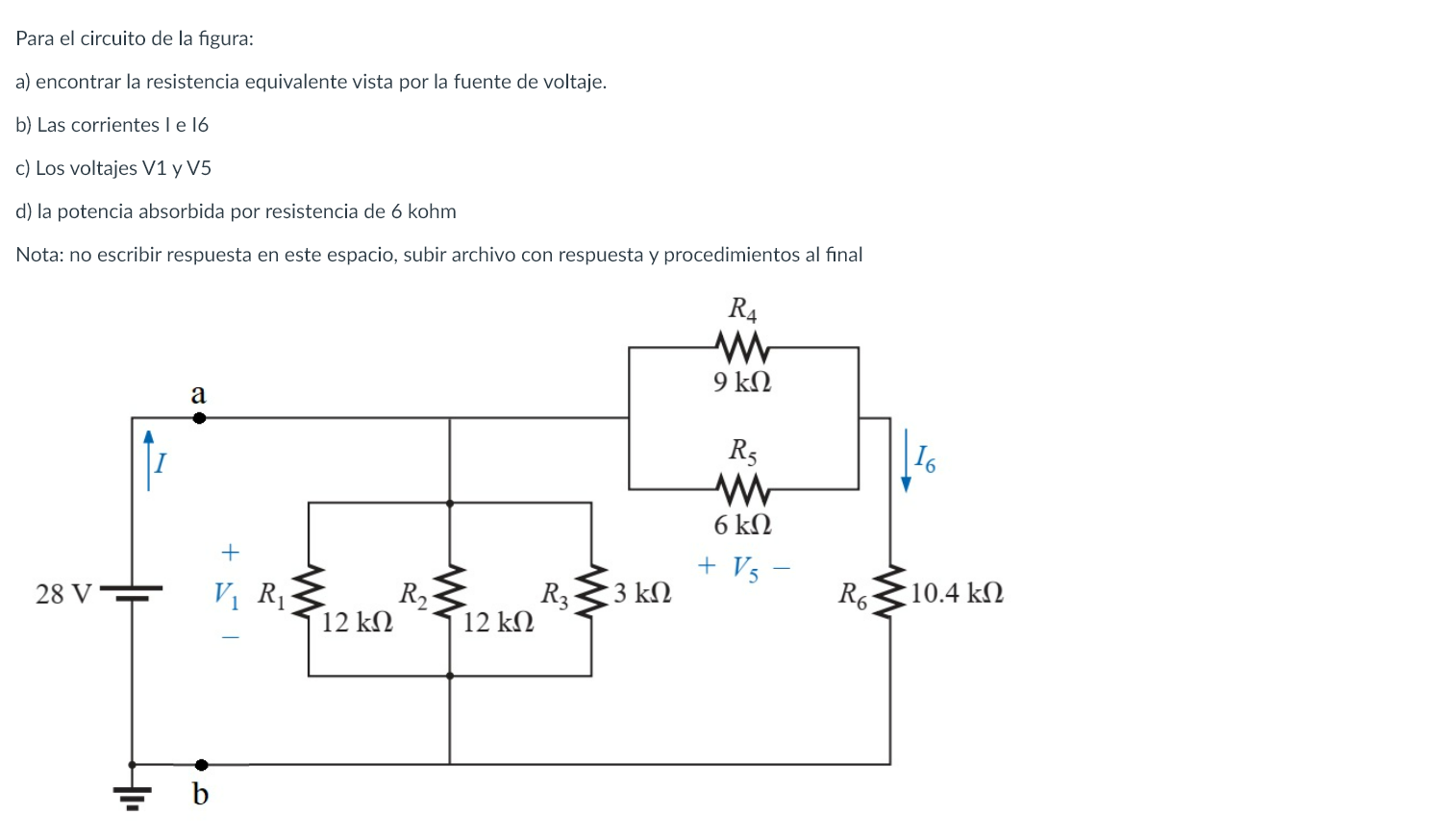 Solved Para el circuito de la figura:a) ﻿encontrar la | Chegg.com