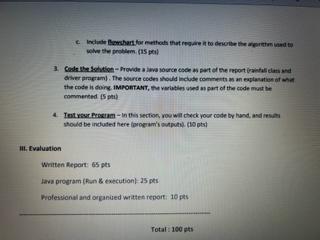 Solved Write a reinfall ciass that stores the total rainfall | Chegg.com
