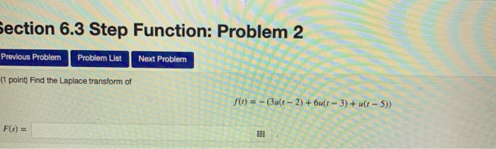 Solved Section 6 3 Step Function Problem 2 Previous Problem