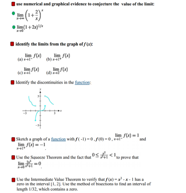 Solved use numerical and graphical evidence to conjecture | Chegg.com