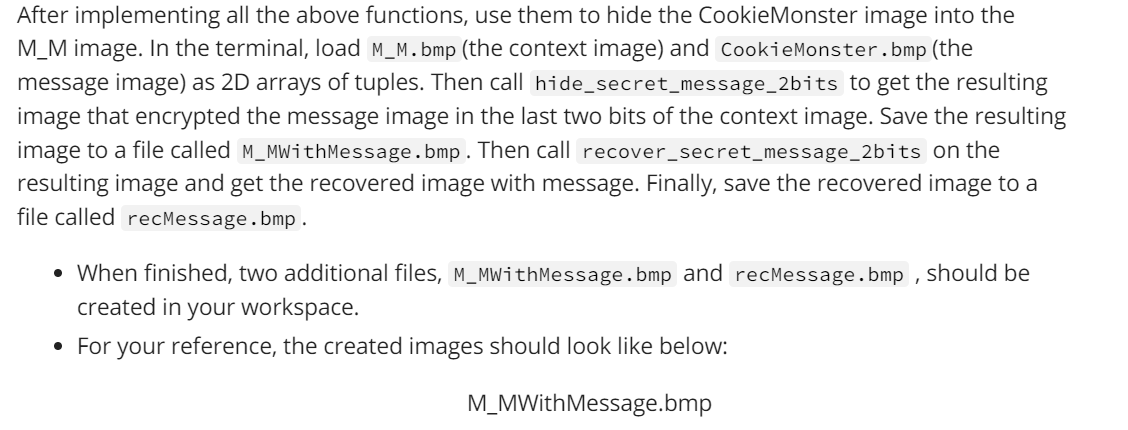 Solved M_MWithMessage.bmp def | Chegg.com