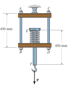 Solved Axial Loading. The hanger comprises three 2014-T6 | Chegg.com