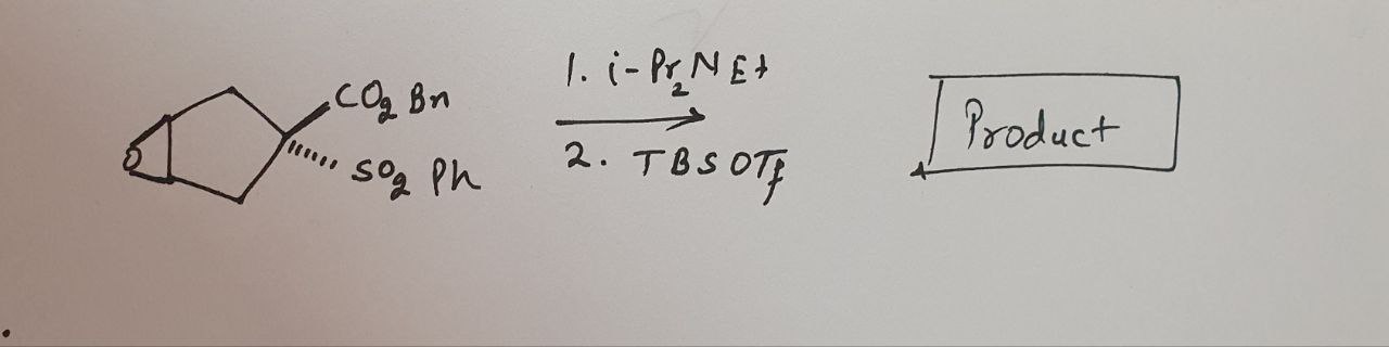 Solved 2⋅TBSOTfF1⋅i−Pr2NEt Product | Chegg.com