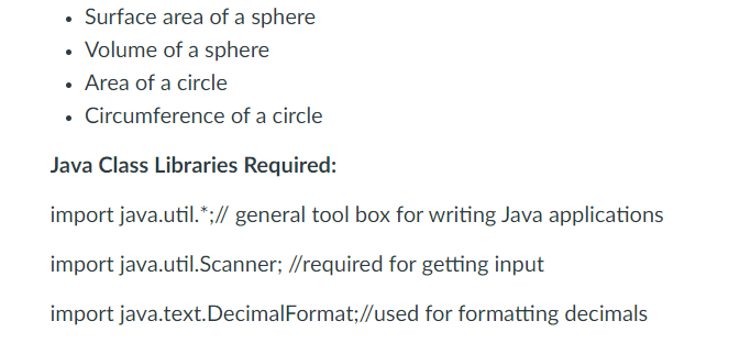 Solved Create static methods and declare variables to store | Chegg.com