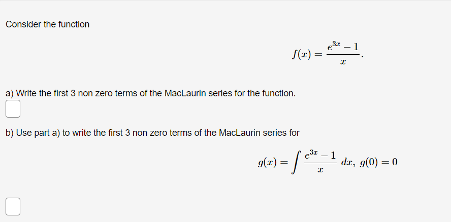Solved Consider the function. a) Write the first 3 non zero | Chegg.com