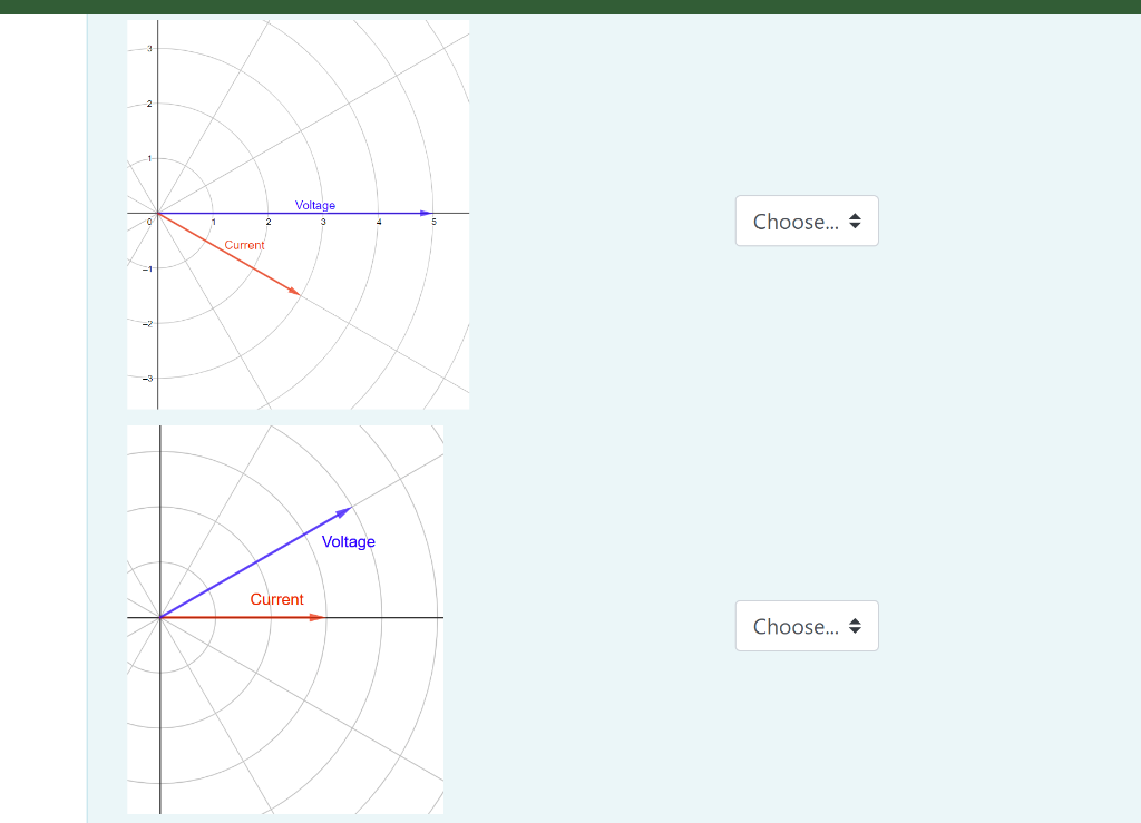 Solved In each diagram is the current leading, lagging or | Chegg.com