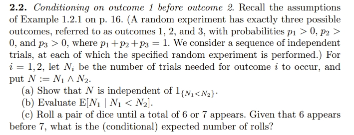 Solved 2 8 Expected Number Of Occurrences Of Outcome 1