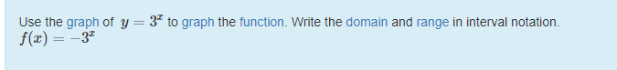 Solved Use the graph of y=3x ﻿to graph the function. Write | Chegg.com