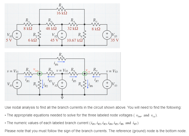 Solved Use nodal analysis to find all the branch currents in | Chegg.com