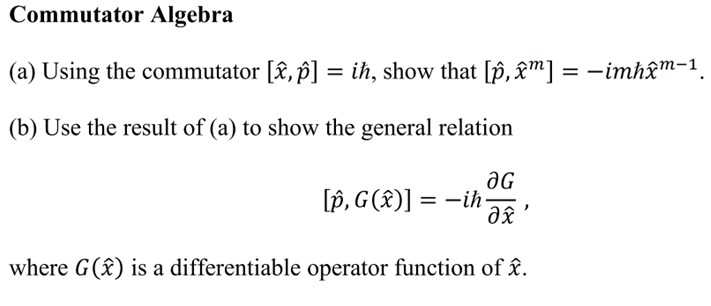 Solved Commutator Algebra (a) Using the commutator | Chegg.com