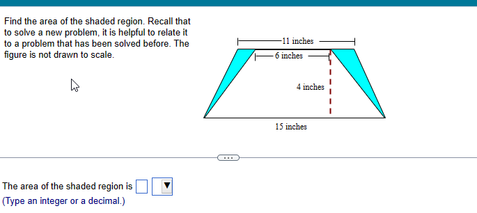Solved Find the area of the shaded region. Recall that to | Chegg.com