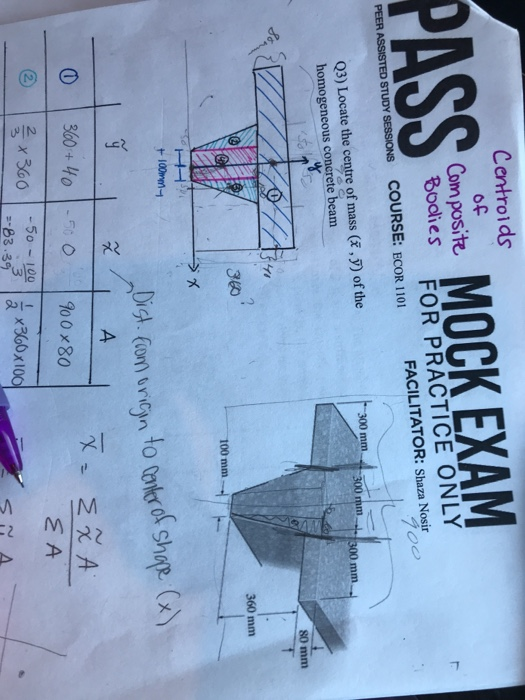 Solved Centroids ASS Com posite bodies FOR PRACTICE ONLY | Chegg.com
