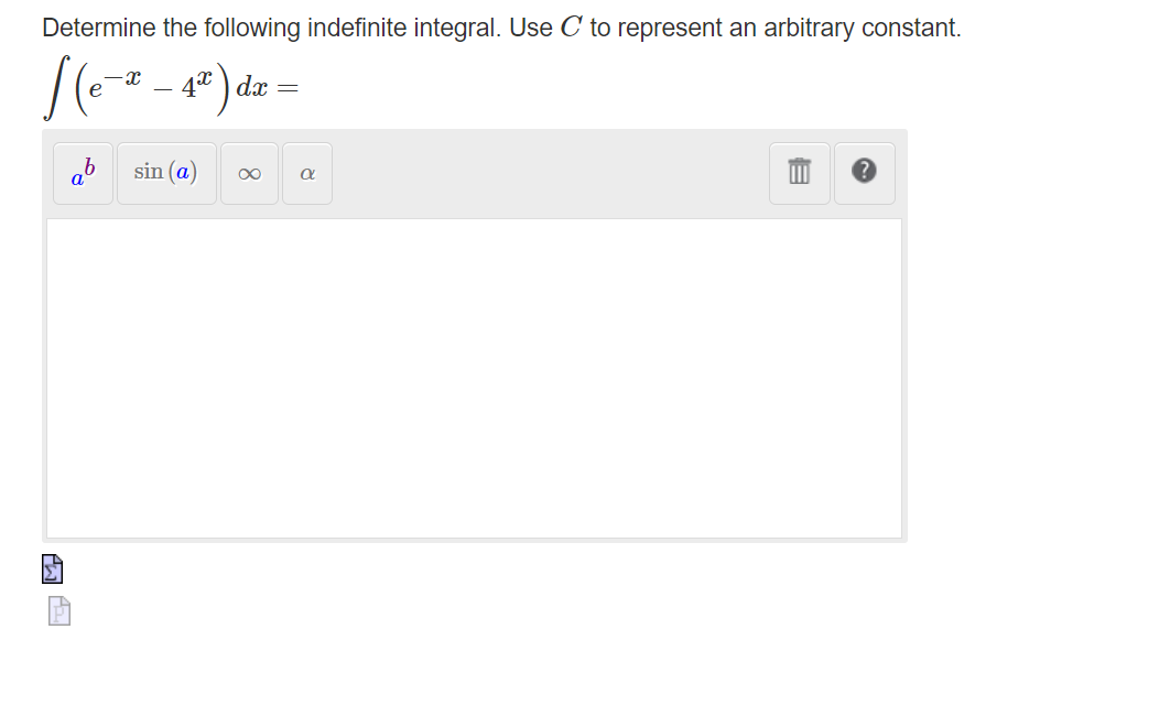 Solved Determine the following indefinite integral. Use C | Chegg.com