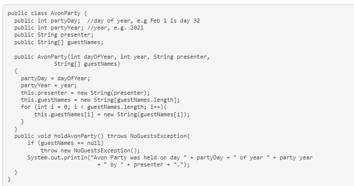 Solved Write an equals() method for the below class. | Chegg.com