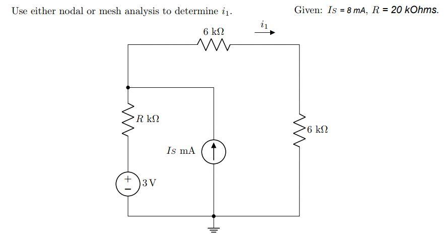 Solved Use either nodal or mesh analysis to determine ij. | Chegg.com