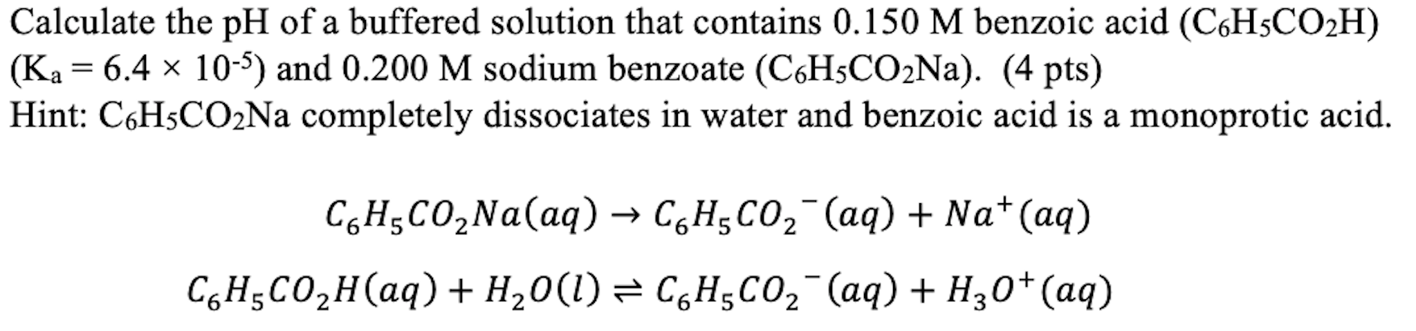 Solved Calculate the pH of a buffered solution that contains | Chegg.com