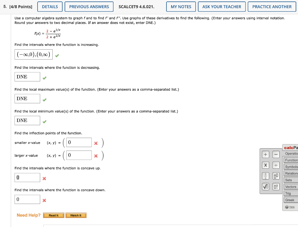 Solved Use A Computer Algebra System To Graph F And To Find Chegg