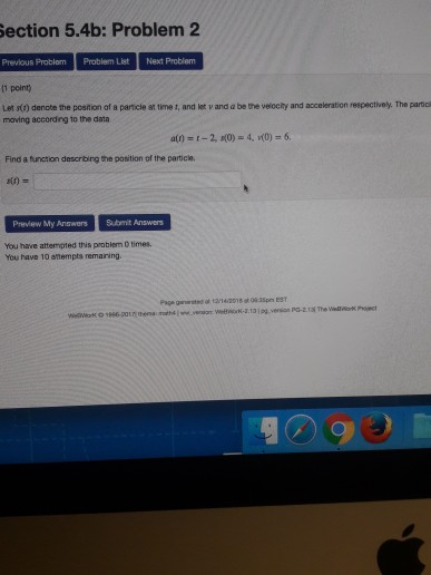 Solved Ection 54b Problem 2 Previous Problom Problem List 8995