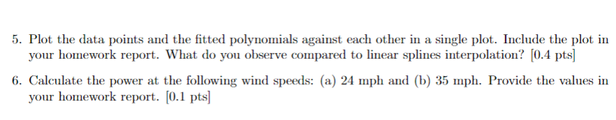 Solved Problem 3: Quadratic Splines Interpolation [1.5 pts] | Chegg.com