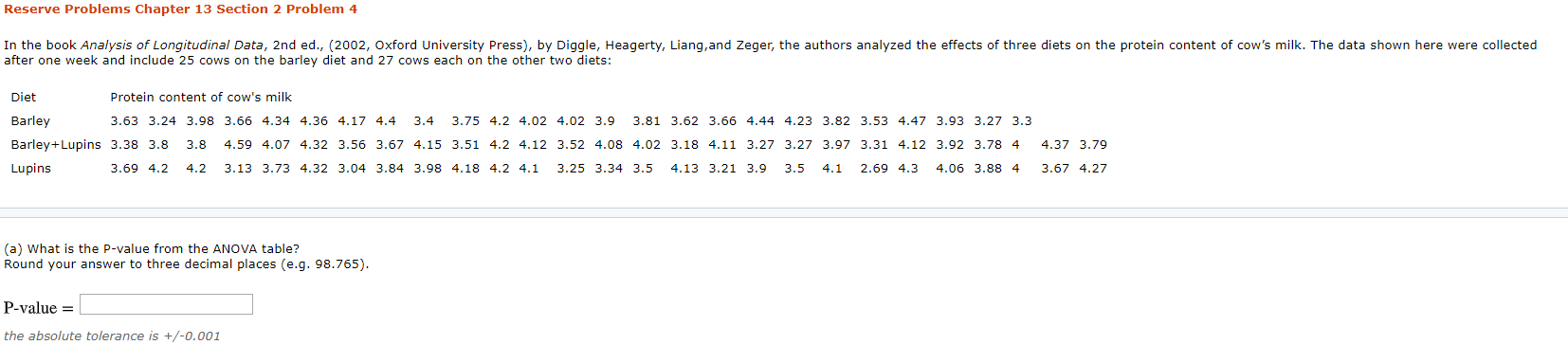 Solved Reserve Problems Chapter 13 Section 2 Problem 4 In | Chegg.com