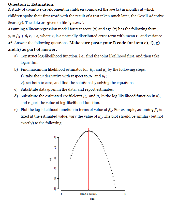 Solved Question 1: Estimation. A study of cognitive | Chegg.com