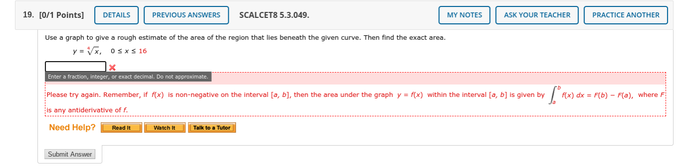Solved 9. [0/1 Points) DETAILS PREVIOUS ANSWERS SCALCET8 | Chegg.com
