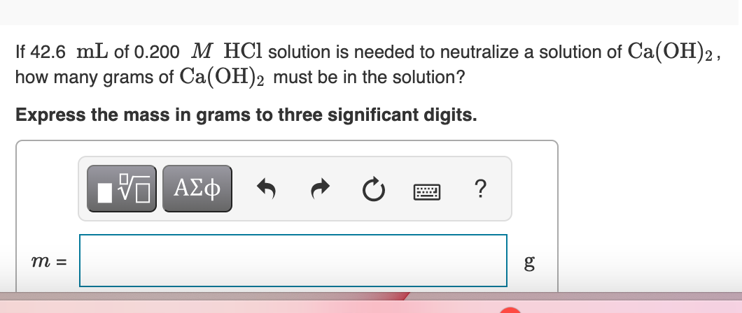 Solved Part C If 56.0 mL of BaCl2 solution is needed to | Chegg.com