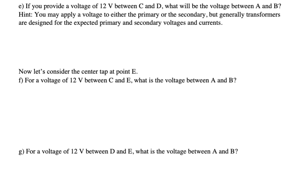 Solved 4 [15]. For the following center-tapped transformer: | Chegg.com