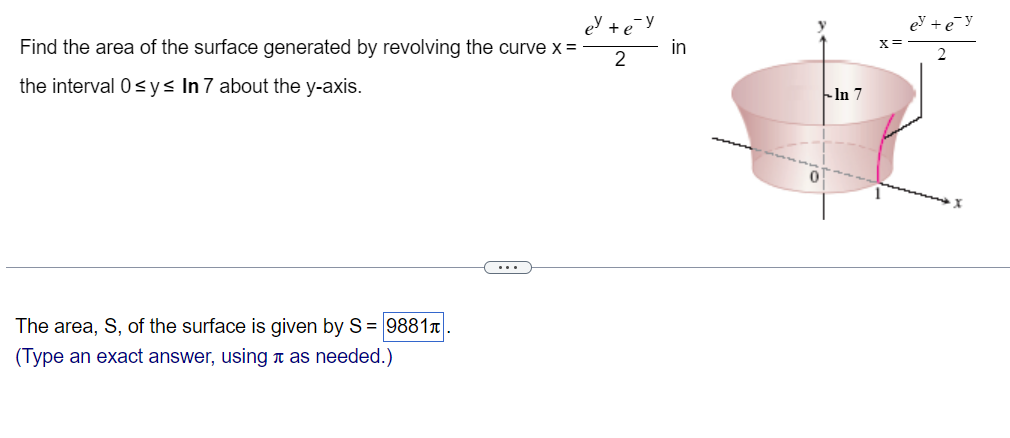 Solved Find the area of the surface generated by revolving | Chegg.com
