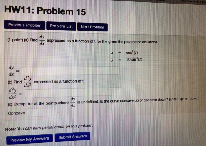 Solved HW11: Problem 15 Previous Problem Problem List Next | Chegg.com