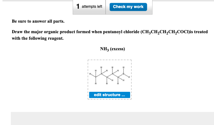 Solved 1 attempts left Check my work Be sure to answer all | Chegg.com