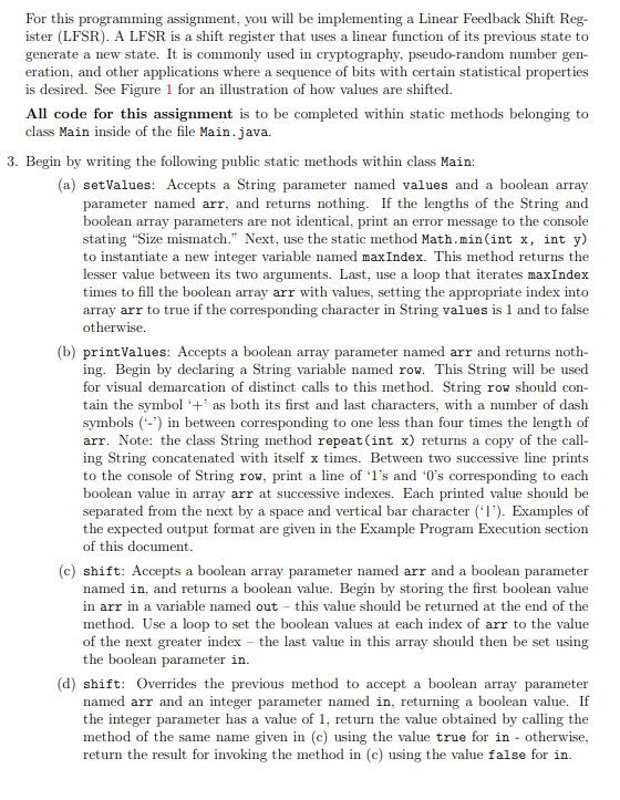 Solved For this programming assignment, you will be | Chegg.com