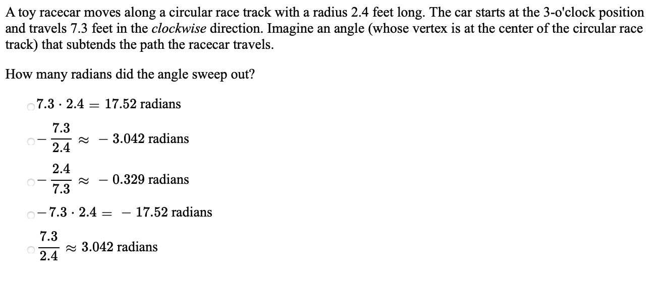 Solved A toy racecar moves along a circular race track with | Chegg.com