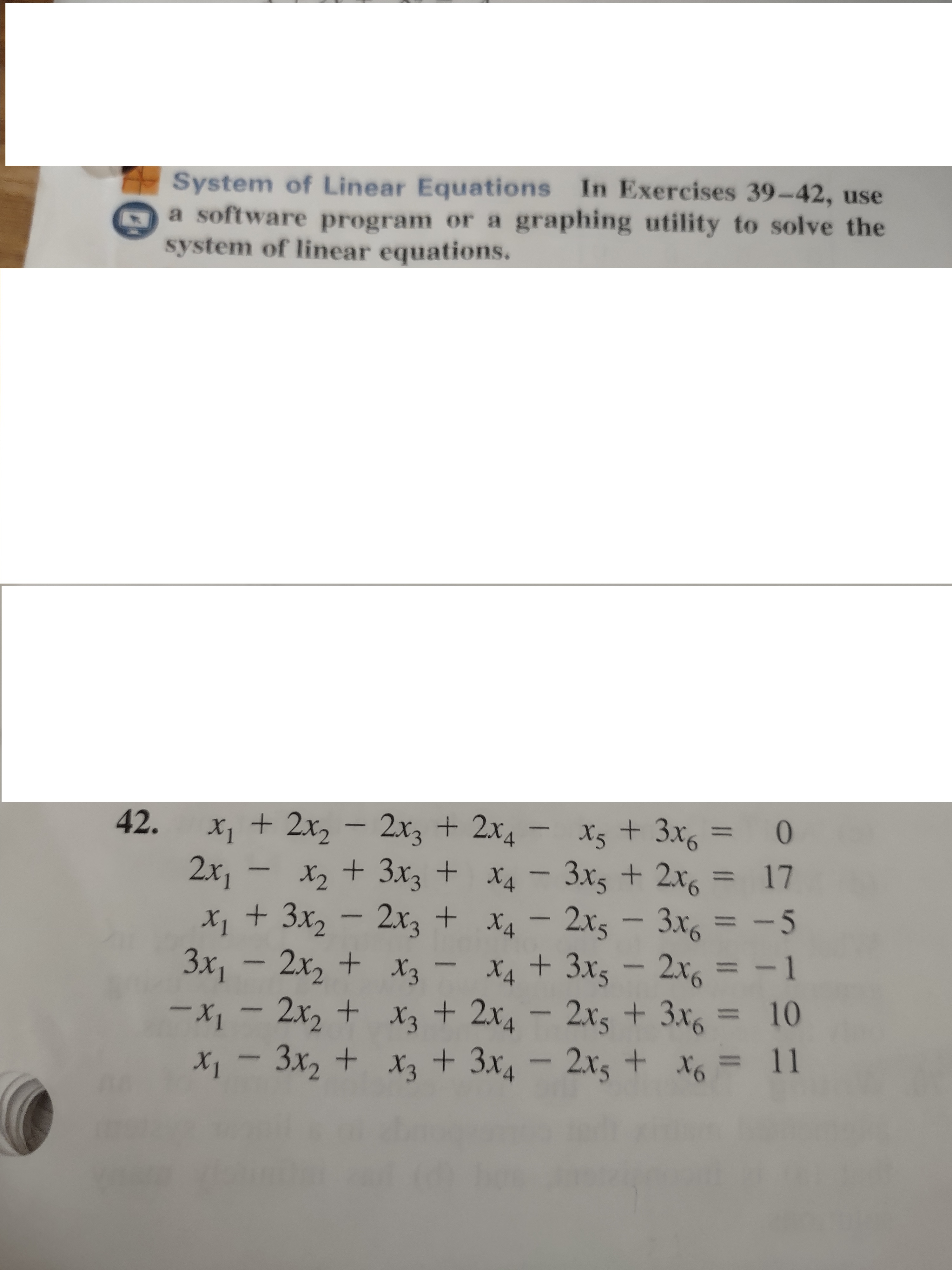 Solved System Of Linear Equations In Exercises 39 42 Use A