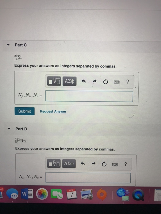 Solved 44Ca 20 Express your answers as integers separated by | Chegg.com